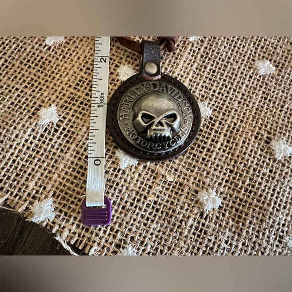 Harley-Davidson | Jewelry | Harley Davidson Skull Leather Choker | Poshmark